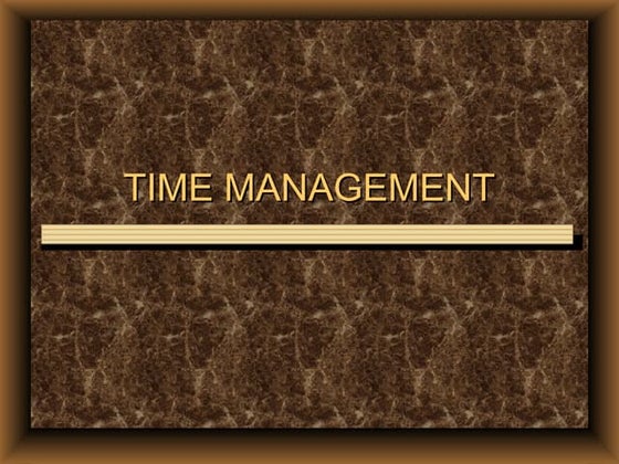 Freshman Focus: Time Management | PPT