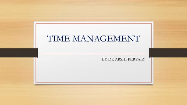 Importance of sleep | PPTX