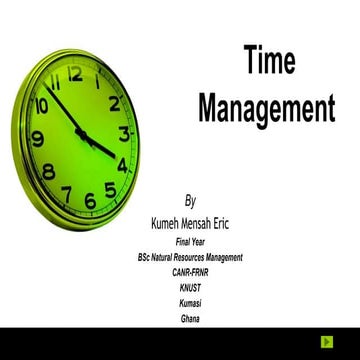 Effective Time Management | PPTX