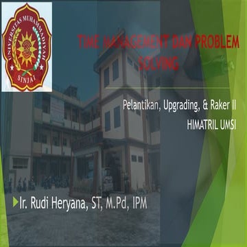 Time Management Dan Problem Solving Pptx
