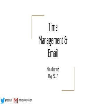 Time management & email | PDF