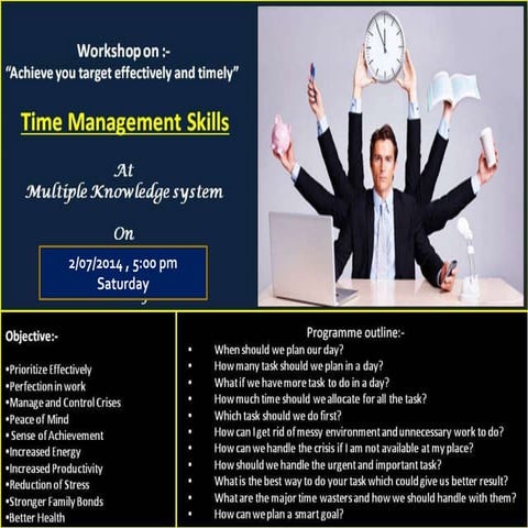 Corporate Training - Time management at Work | PPT