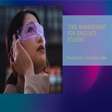 Time Management for Graduate Student new ppt.pptx