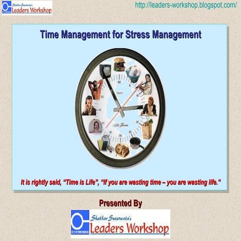 Time Management For Stress Management | PPT