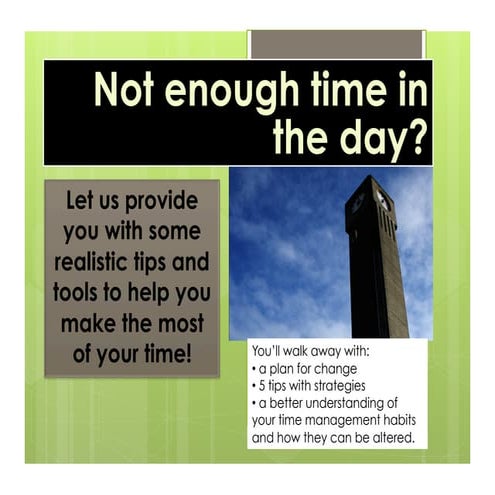 Time management toolkit | PDF