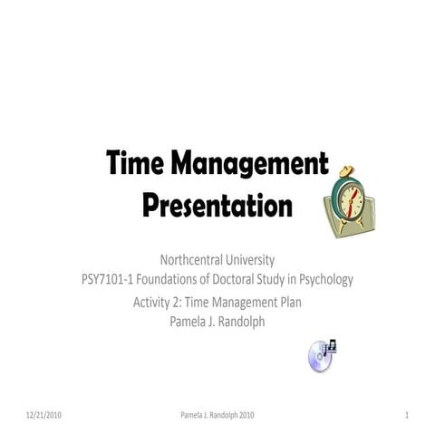 Time Management For Students | PPT