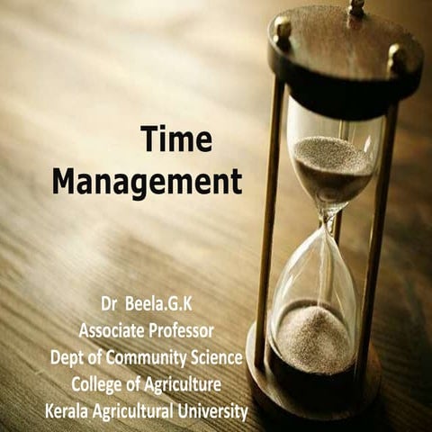 Time management for working women | PPTX