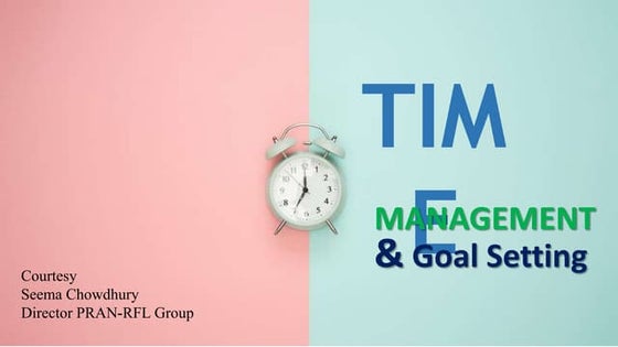 Setting smart goals | PPTX