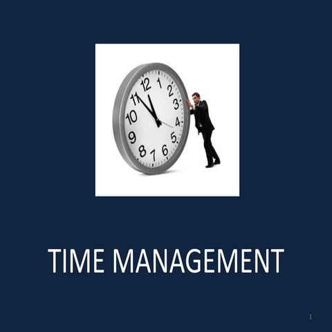 Time management in classroom by DR.SHAZIA ZAMIR,NUML.