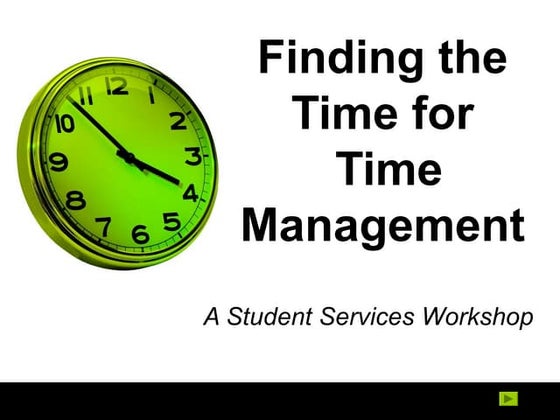 Time management for students | PPTX | College Planning | College Education