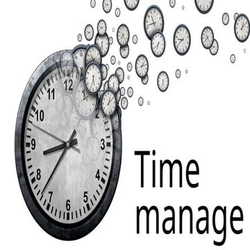 Time Management SEL Presentation in Black White Photographic Style ...