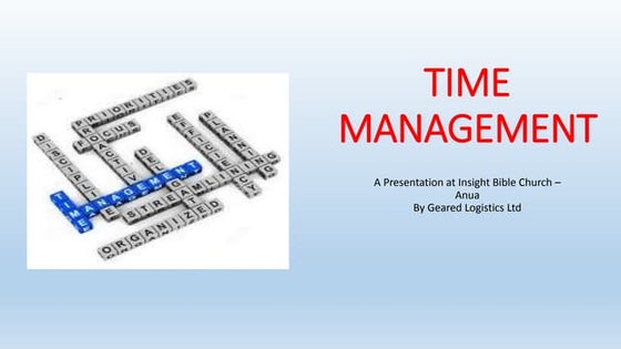 Time management tips | PPT