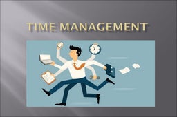Time management ppt | PPT