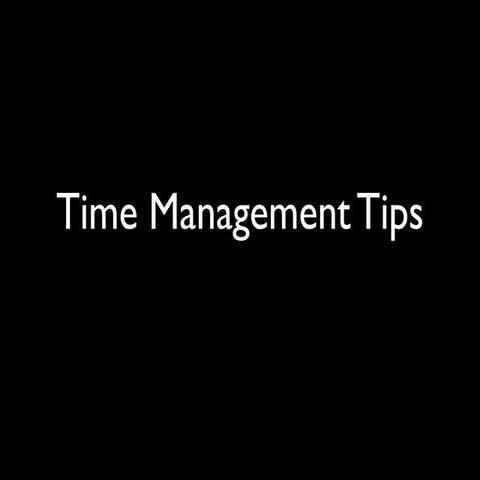Time management tips | KEY