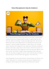 Effective Study Habits and Time Management | PPTX