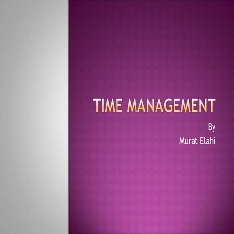 Time managment | PPT