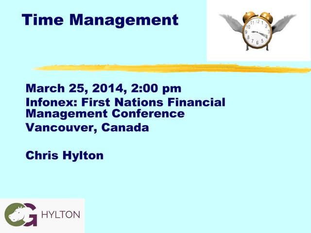 Effective time management | PPT