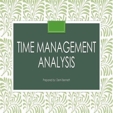 Time mgmt project.pptx.2 | PPTX