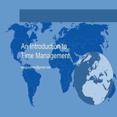 An Introduction to Time Management | PPT