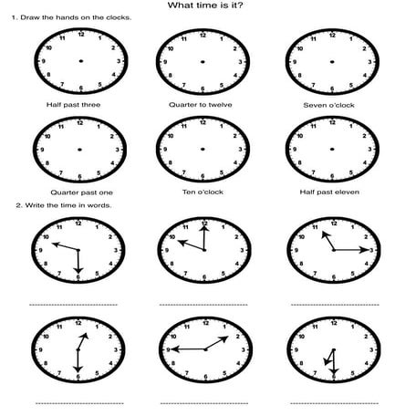 Time worksheet | PDF