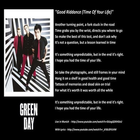 Time of Your Life - Green Day | PDF