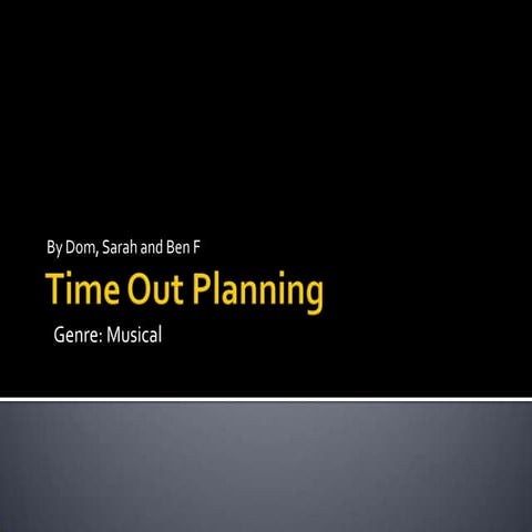 Time out planning | PPTX