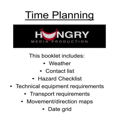 Time planning | PDF