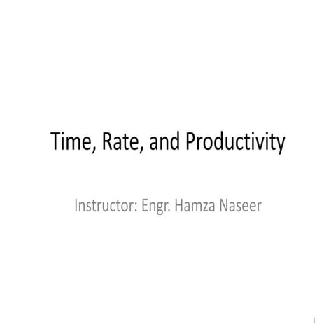 Time, rate, productivity.ppt