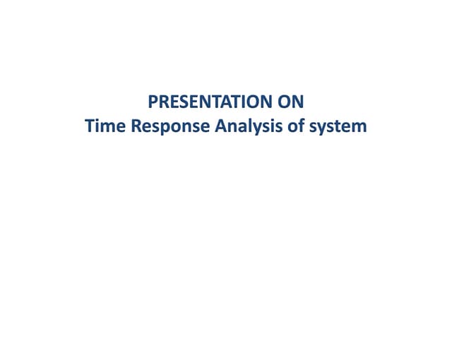 Ppt On Time Domain And Frequency Domain Analysis Ppt