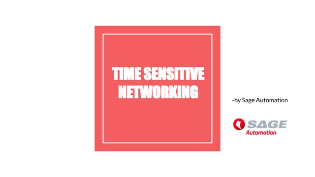Time sensitive technology (PDF) | PPT Time sensitive technology (PDF) | PPT