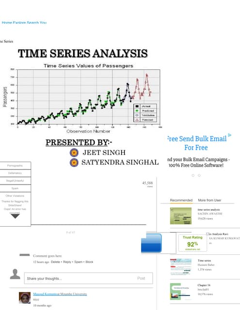 Timeseries forecasting | PDF | Educational Assessment | Education