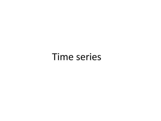 Time Series, Moving Average | PDF | Business | Business and Finance