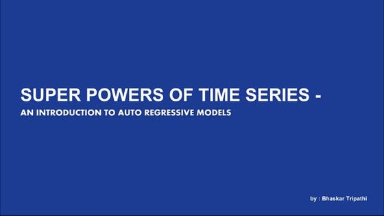 Autoregression | PPT