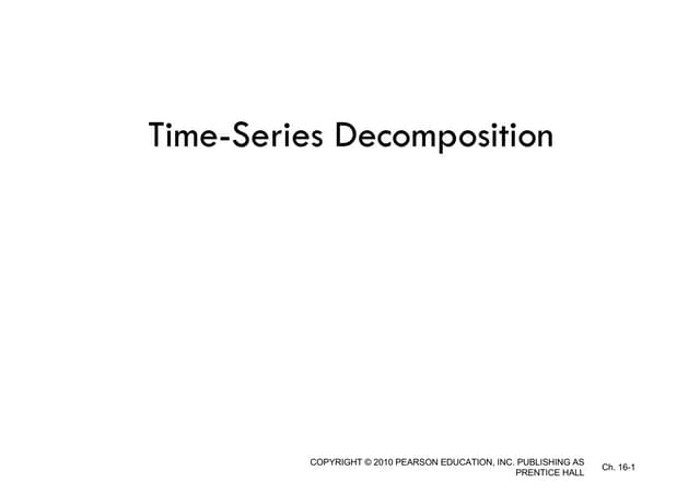 Time Series Decomposition Econ403 Pdf