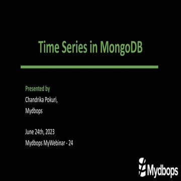 Time Series In Mongodb Mydbops Ppt