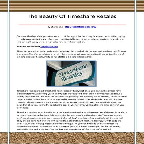 Fidelity Resales Company Presentation | PPTX