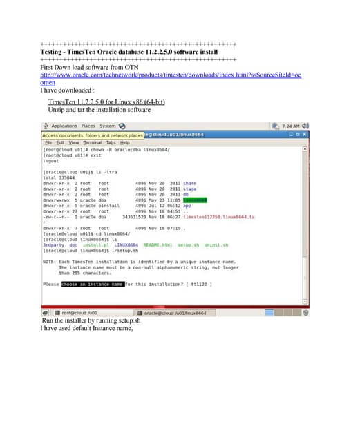 Oracle 11g Timesten In Memory Database Software Install Pdf