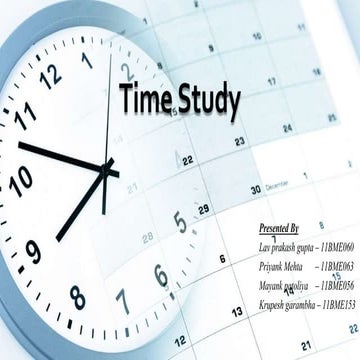 cycle time, normal time and standard allowance | PPT