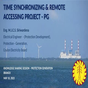 TIme Sync & Remote Access of protection relays.pptx