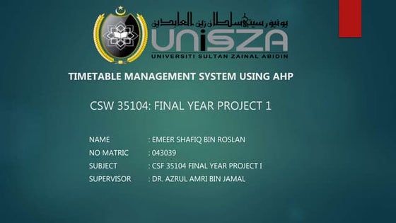 Poster 043039 Timetabling Management System Pdf