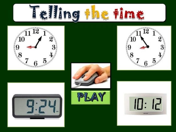 Telling time powerpoint | PPT