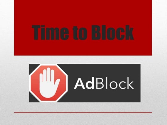 Block AdBlock | PPT