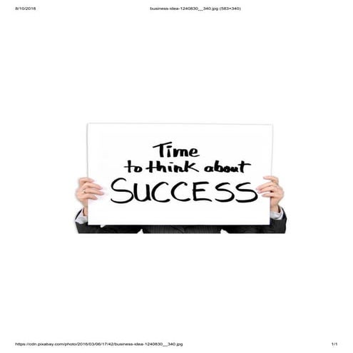 Time to think about success | PDF