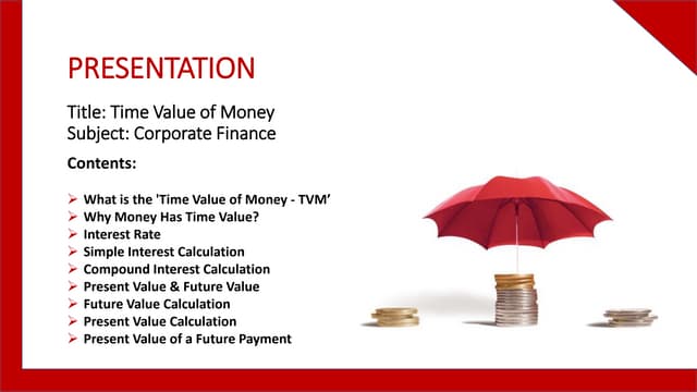 Time value of money ppt. | PPTX