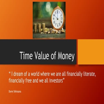 Time value of money ppt. | PPTX