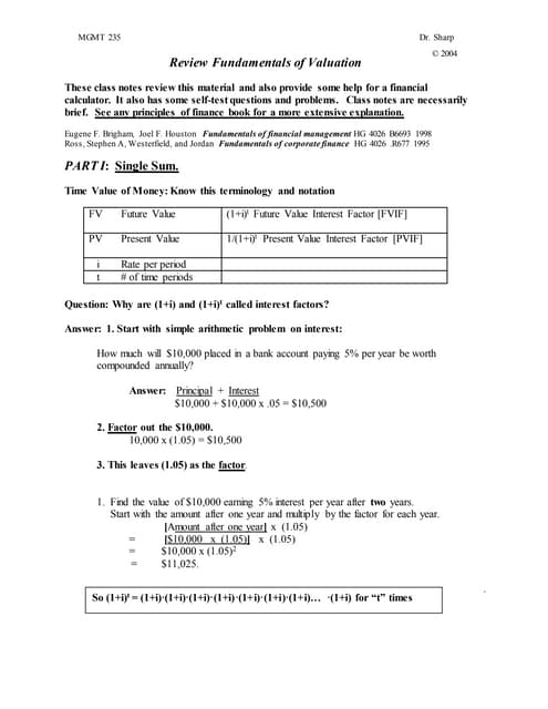 Answers_exercises_chapter 3 the time value of money | PDF