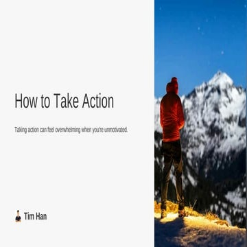 Mastering Action: Tim Han’s Success Insider Strategies for Overcoming ...