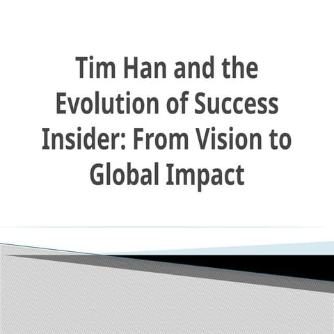 The Evolution of a Mindset Leader: Exploring Tim Han's Work, Voice, and ...