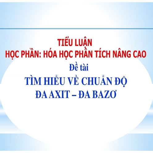 Chuẩn độ tạo phức | PDF
