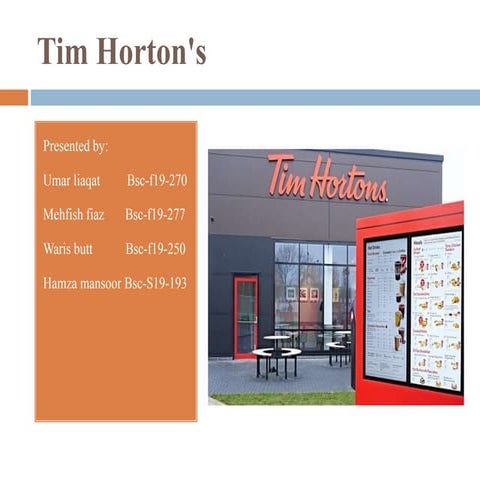 Tim Hortons - Strategy